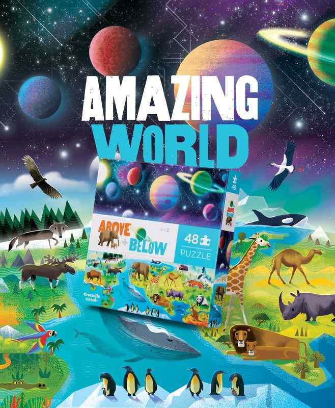 Above & Below Puzzle 48 pc - Earth & Space – Classic Gifts Australia