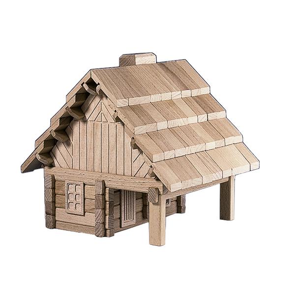 Wooden Building Puzzle The Cabin 122 pieces – Classic Gifts Australia