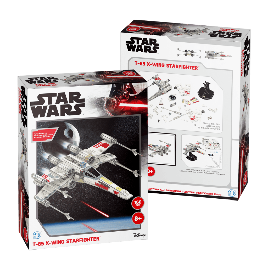 Star Wars T-65 X-Wing Starfighter Paper Model Kit – Classic Gifts Australia