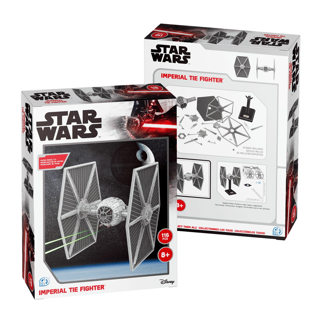 Star Wars TIE Fighter TIE/LN Paper Model Kit – Classic Gifts Australia